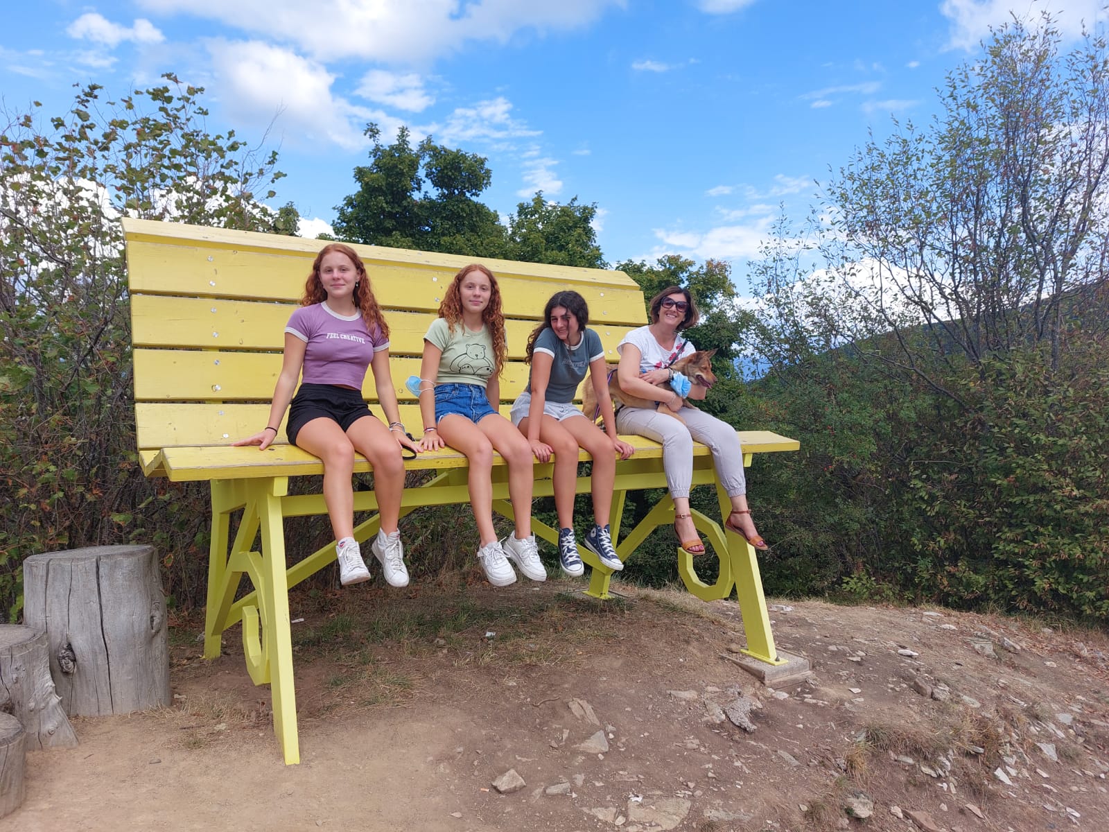 Big Bench n° 55, vista Alpi Apuane, a Careggine - Girovagando Insieme